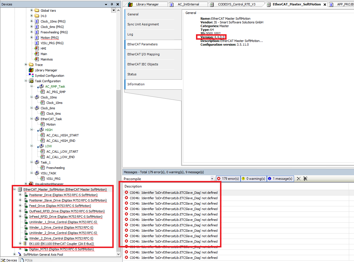CODESYS Forge - CODESYS Forge / Talk / Engineering 🇬🇧: Problem Update new version Master ethercat